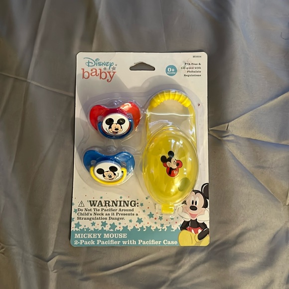 Disney | Other | Disney Baby Mickey Mouse Pacifier Set | Poshmark